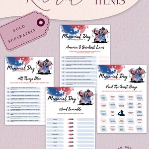 Memorial Day Home Scavenger Hunt,memorial Day Work Place Scavenger Hunt ...