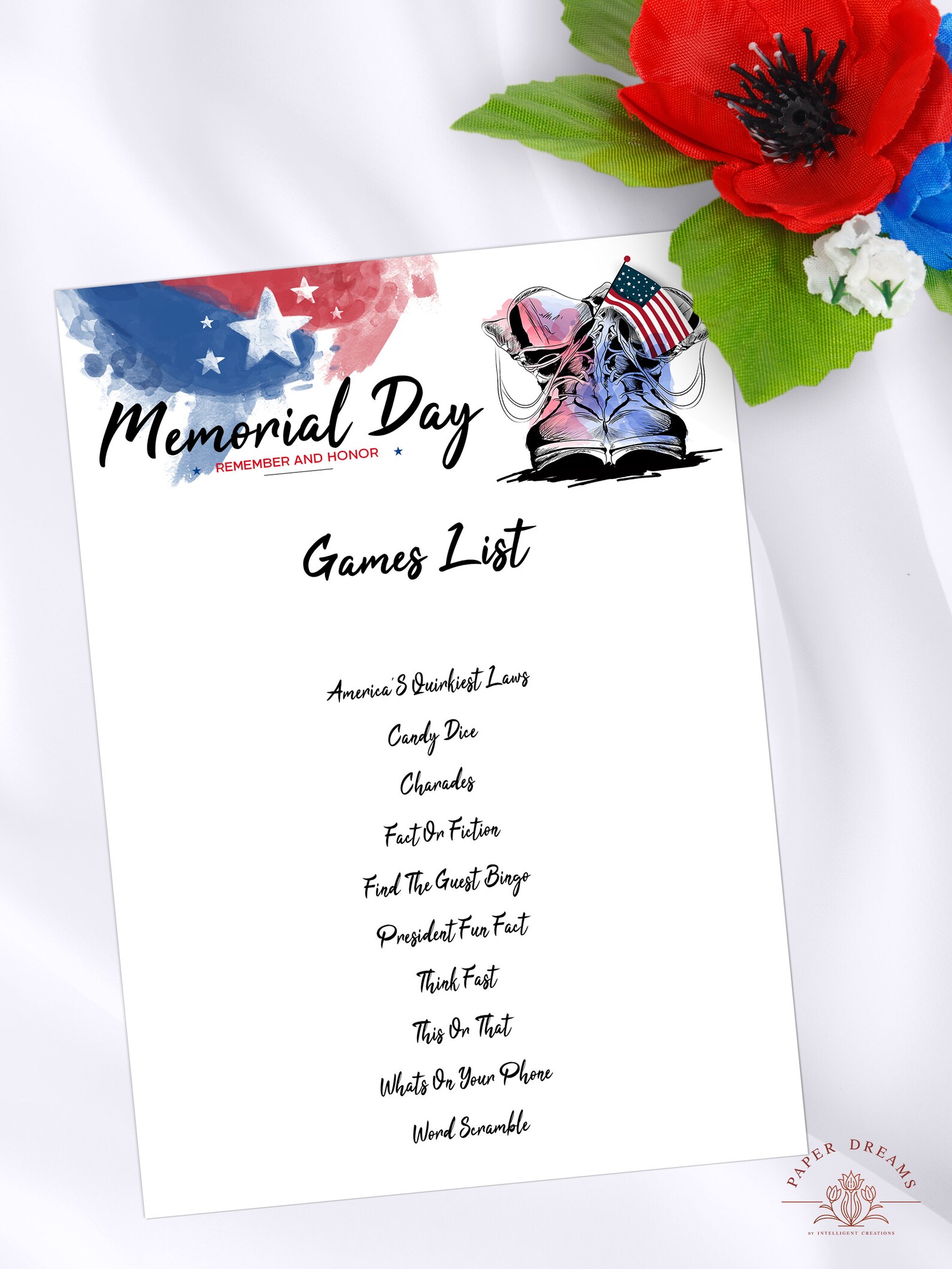 Memorial Day Family Reunion Games, Memorial Day Trivia Questions,red ...