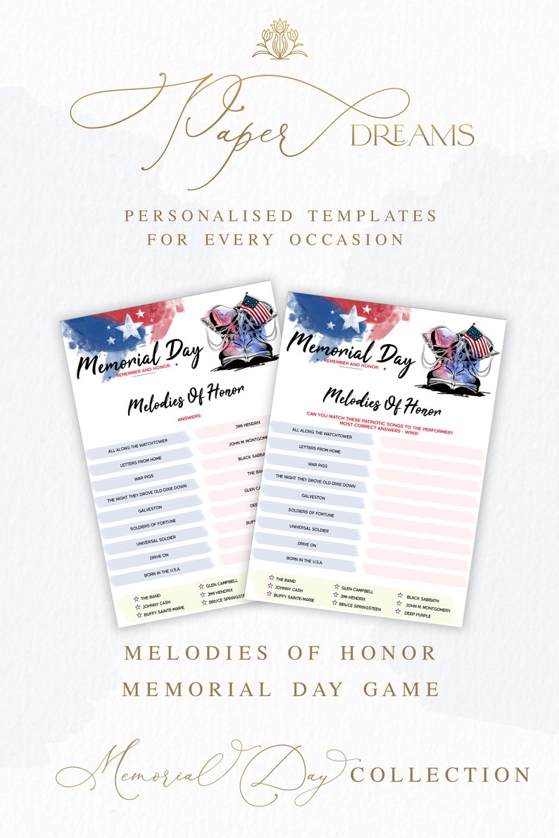 US Memorial Day Trivia Questions,memorial Day Trivia Game for Adults ...