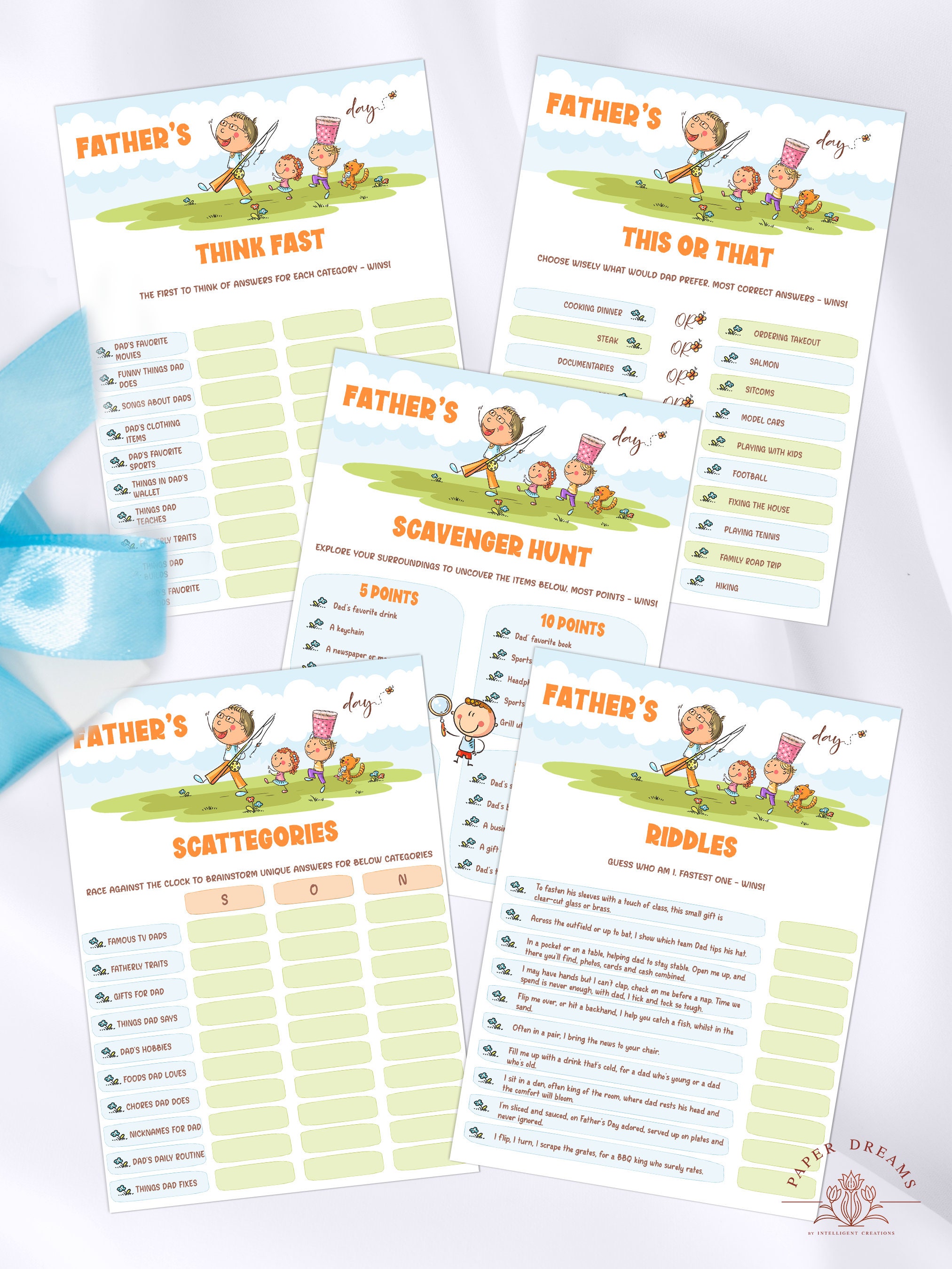 Funny Fathers Day Printable Games for Kids and Adults, Stepdad Fathers ...