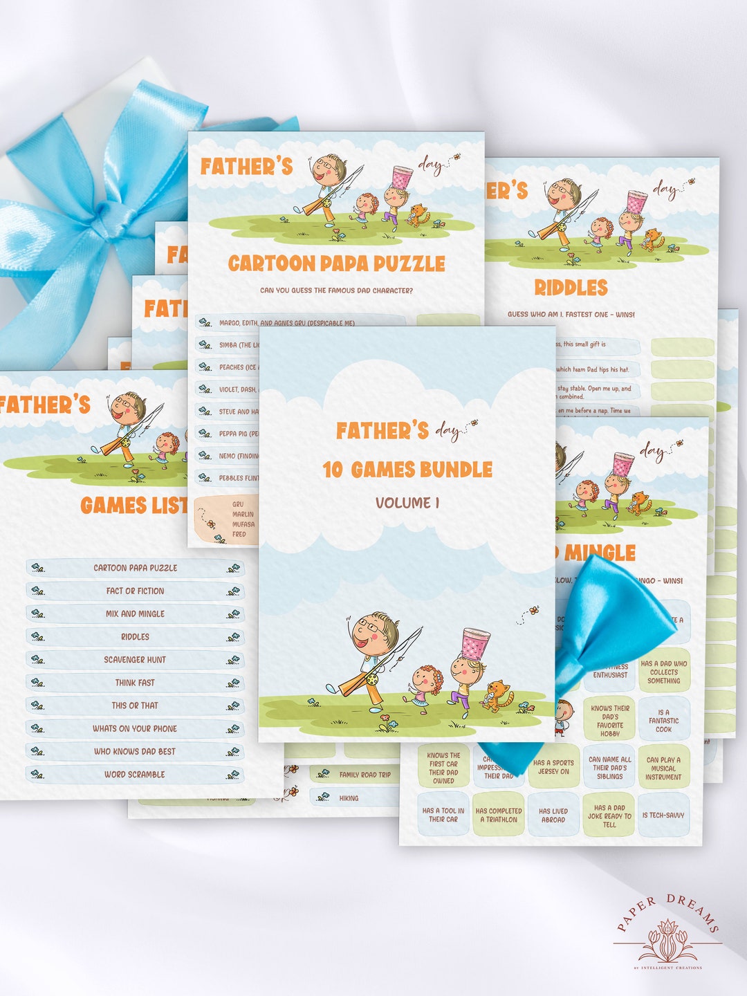Funny Fathers Day Printable Games for Kids and Adults, Stepdad Fathers ...