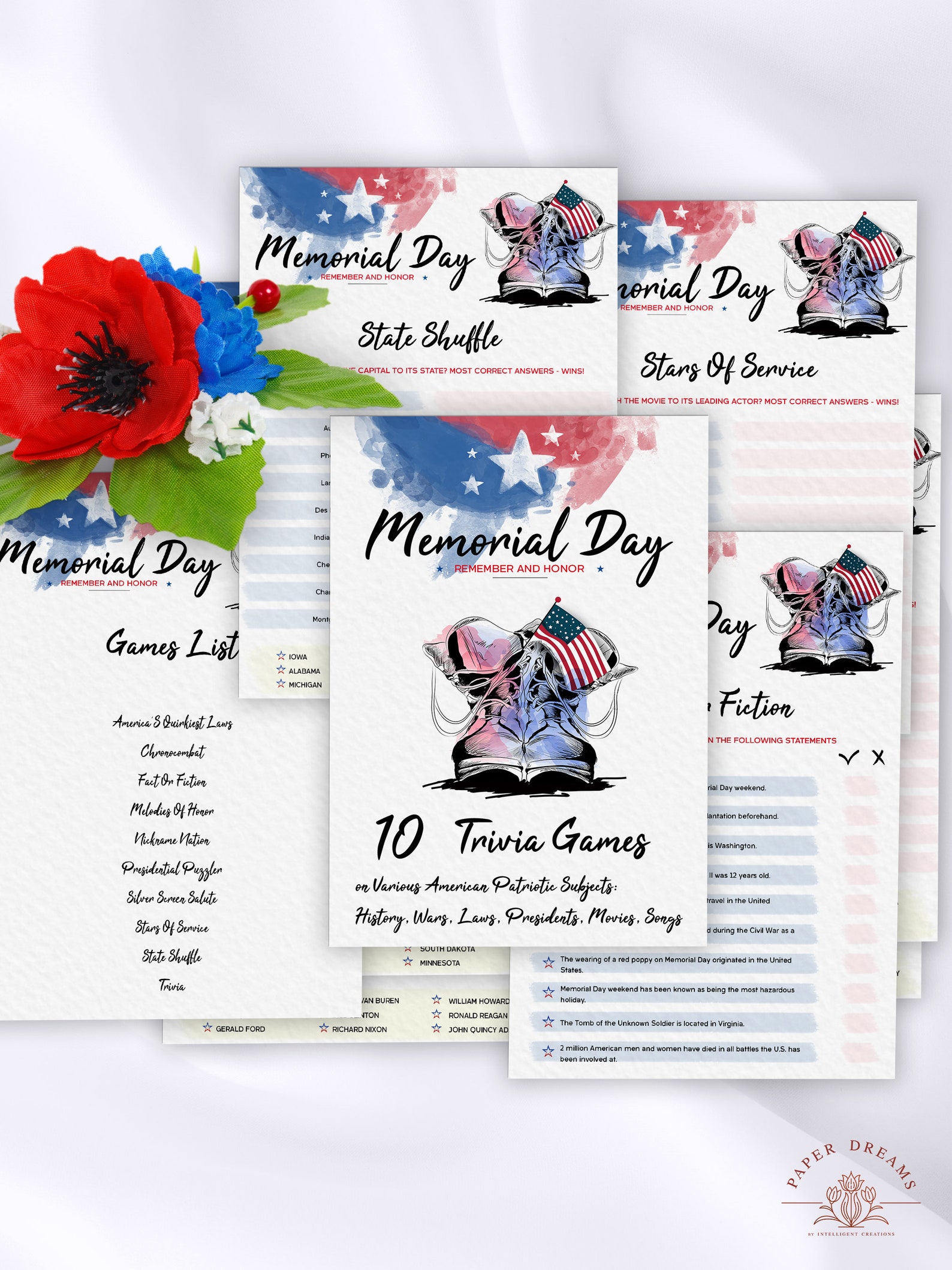 Memorial Day Trivia Game for Adults,memorial Day Trivia Questions ...