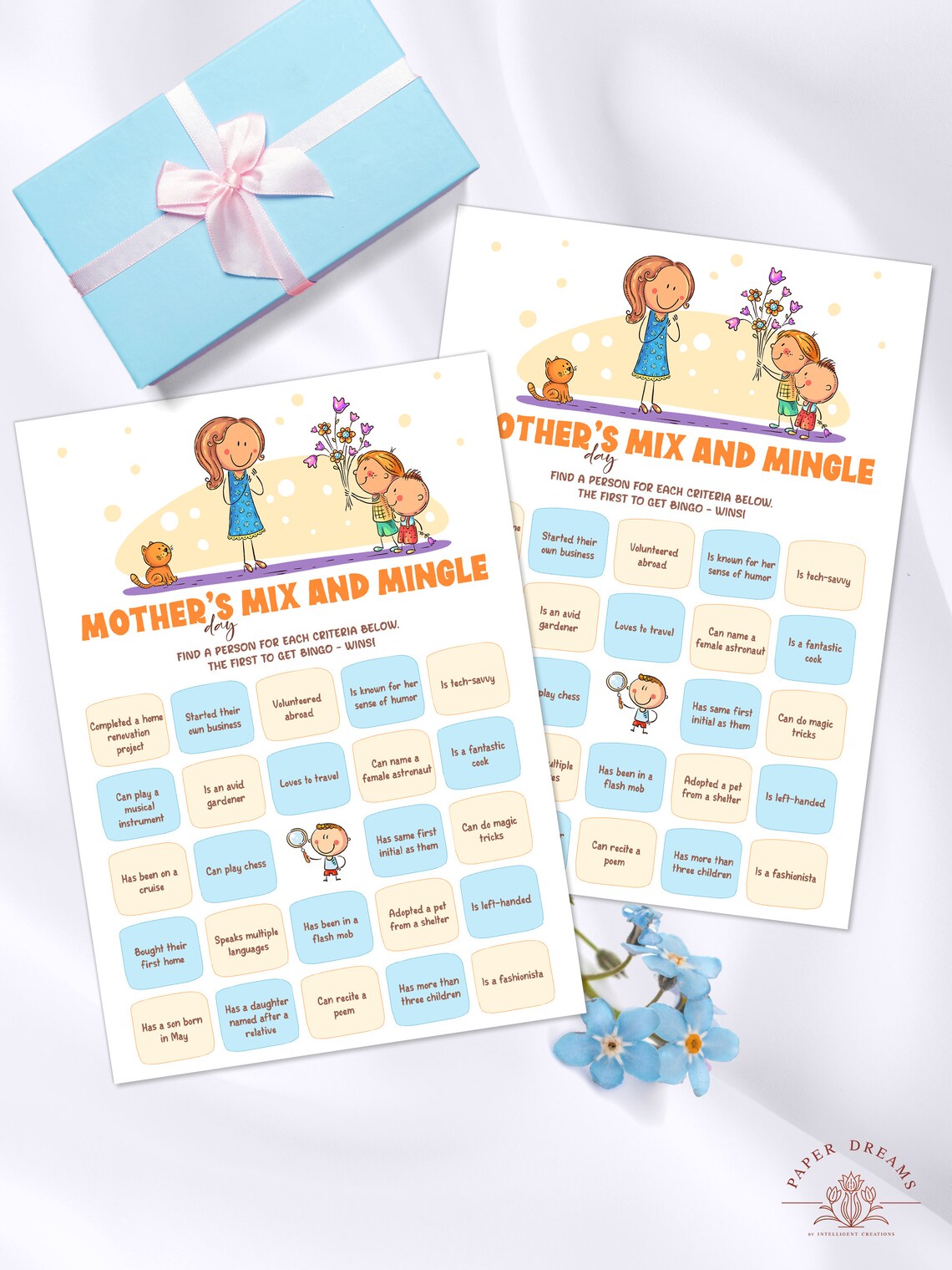 Funny Mothers Day Game Printable Find Some One Who, Mothers Day Brunch ...