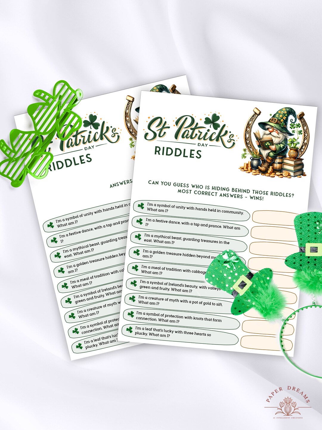 St Patricks Day Riddles Game for Kids With Answers, Riddle Me This St ...