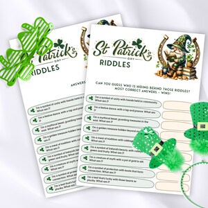 St Patricks Day Riddles Game for Kids With Answers, Riddle Me This St ...