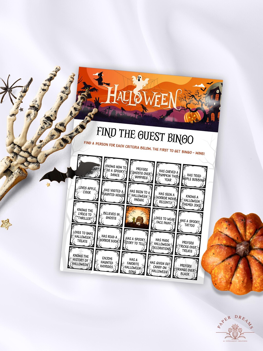 Editable Halloween Get to Know You Bingo, Spooky Digital Download ...