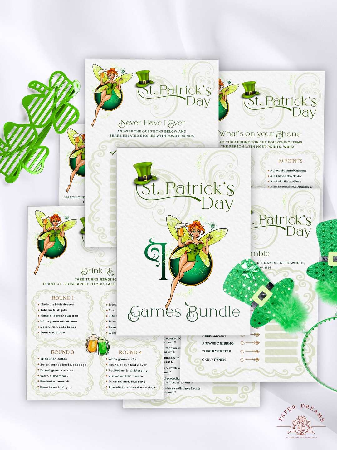 Funny St Patricks Day Games for Adults, Irish Girls Night Games, Ladies ...