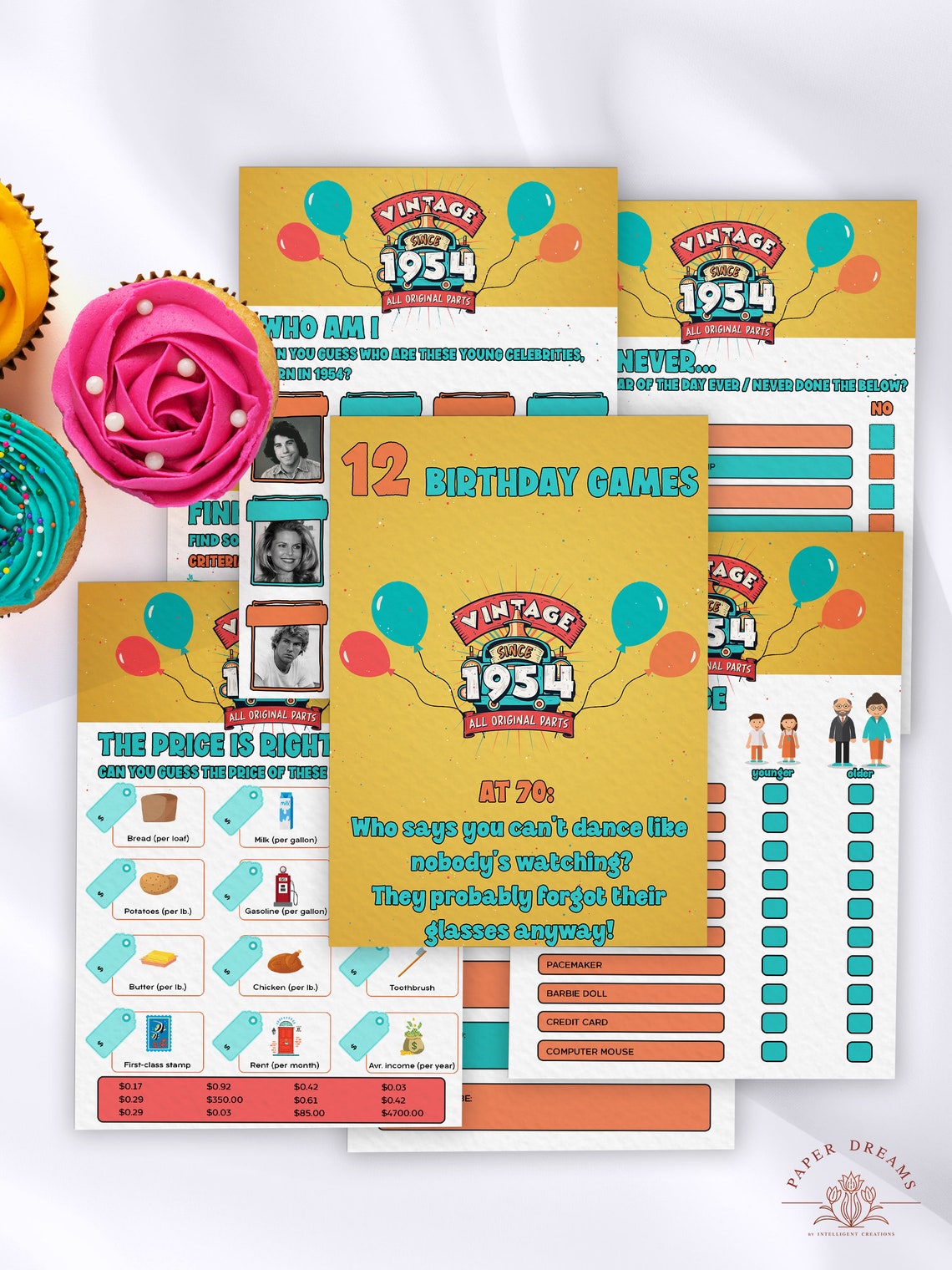 Instant Download 70th Birthday Party Games 70th Birthday Games For