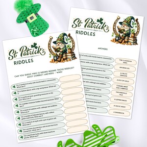 St Patricks Day Riddles Game for Kids With Answers, Riddle Me This St ...