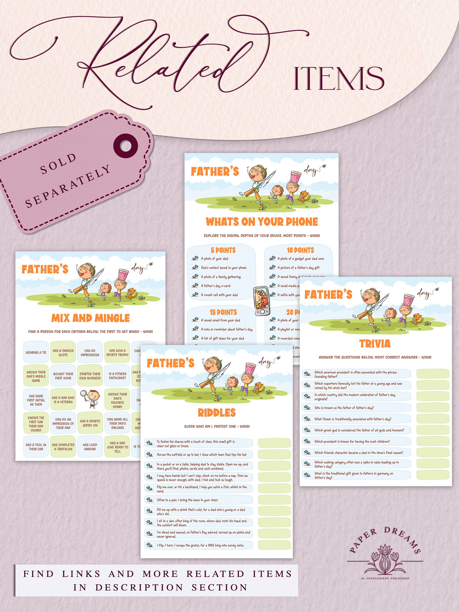 Fathers Day Trivia Questions, Step Dad Trivia Game for Adults and Kids ...