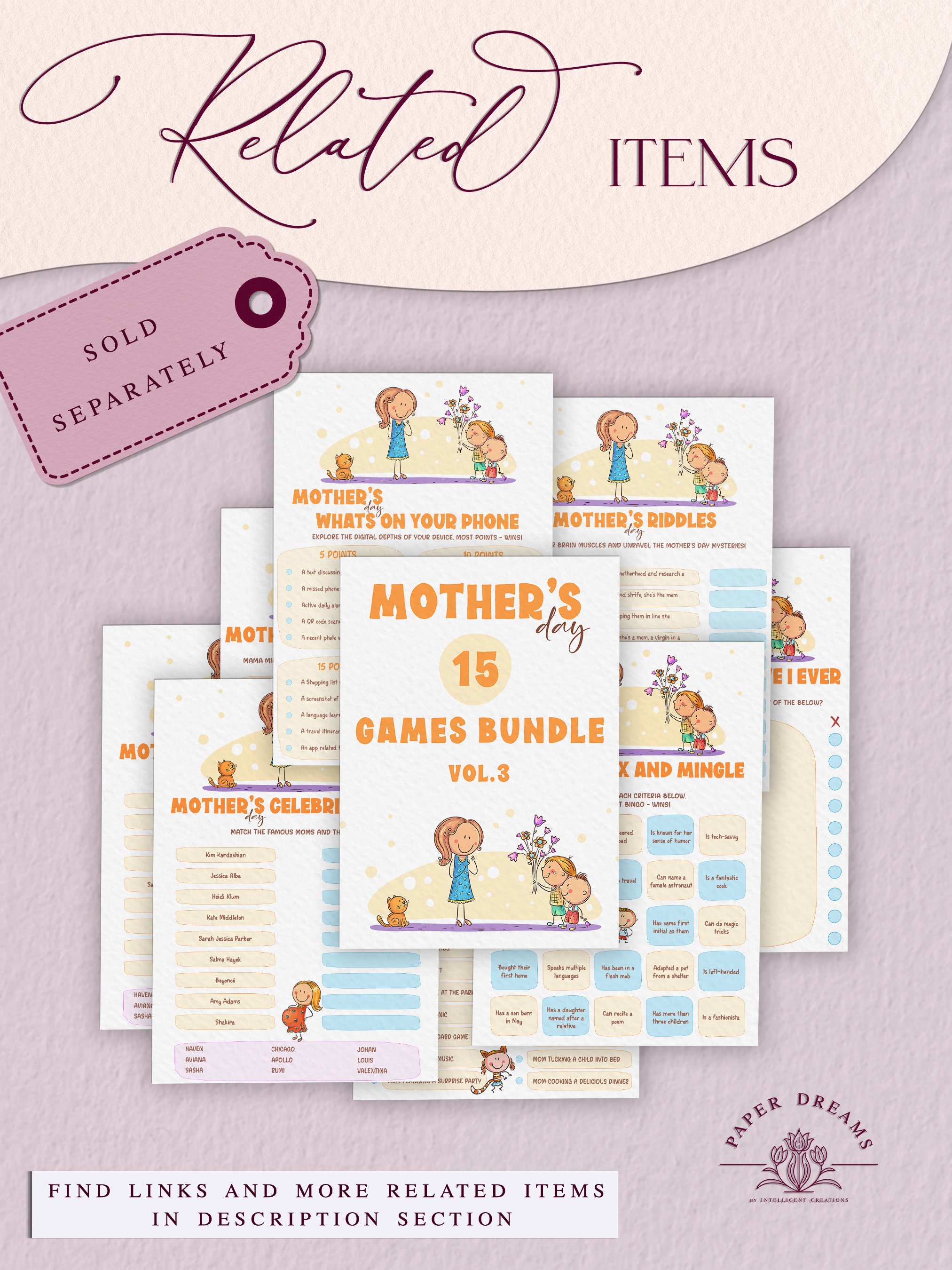 Mothers Day Brunch Trivia Game for Adults, Funny Mothers Day Trivia ...
