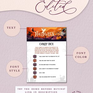 Editable Halloween Games for Adults, Teens and Kids, Digital Download ...