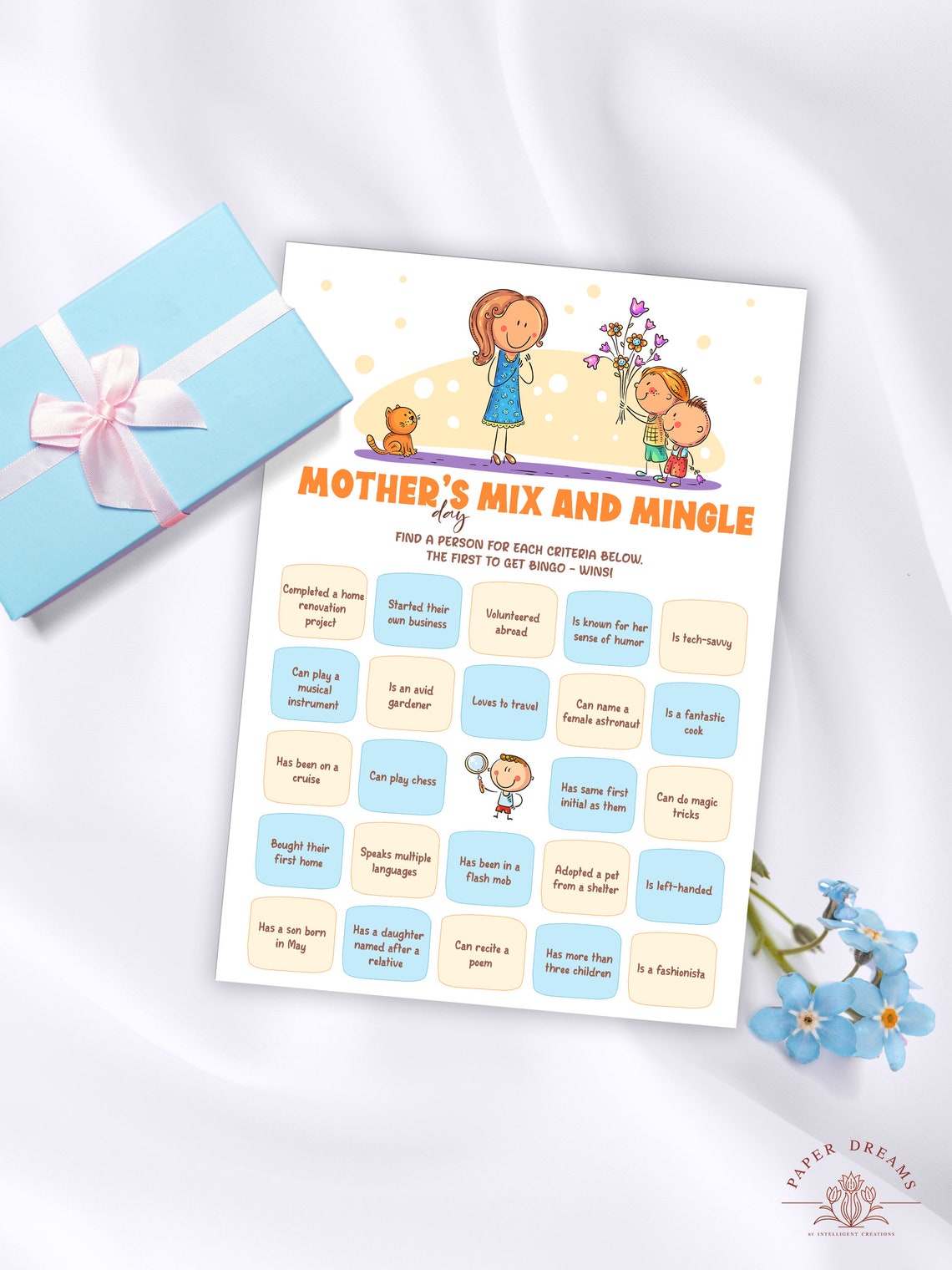 Funny Mothers Day Game Printable Find Some One Who, Mothers Day Brunch ...