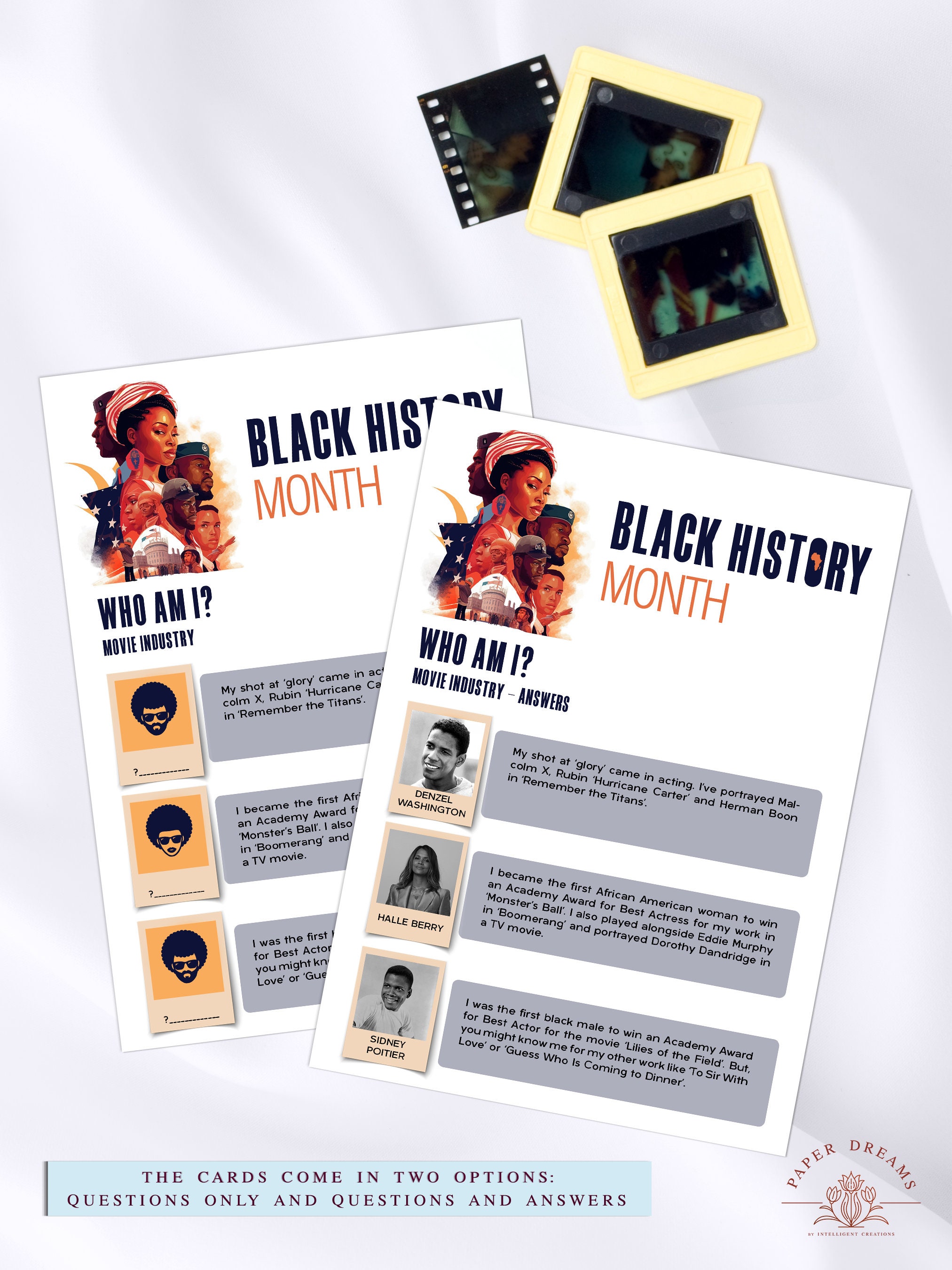 Iconic Men & Women Black History Trivia Game, I Am Black History, Black ...