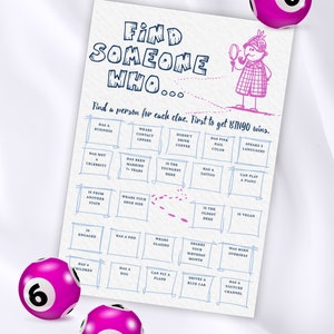 Find the Guest Bingo, Mix and Mingle Bingo, Human Bingo, Get to Know ...
