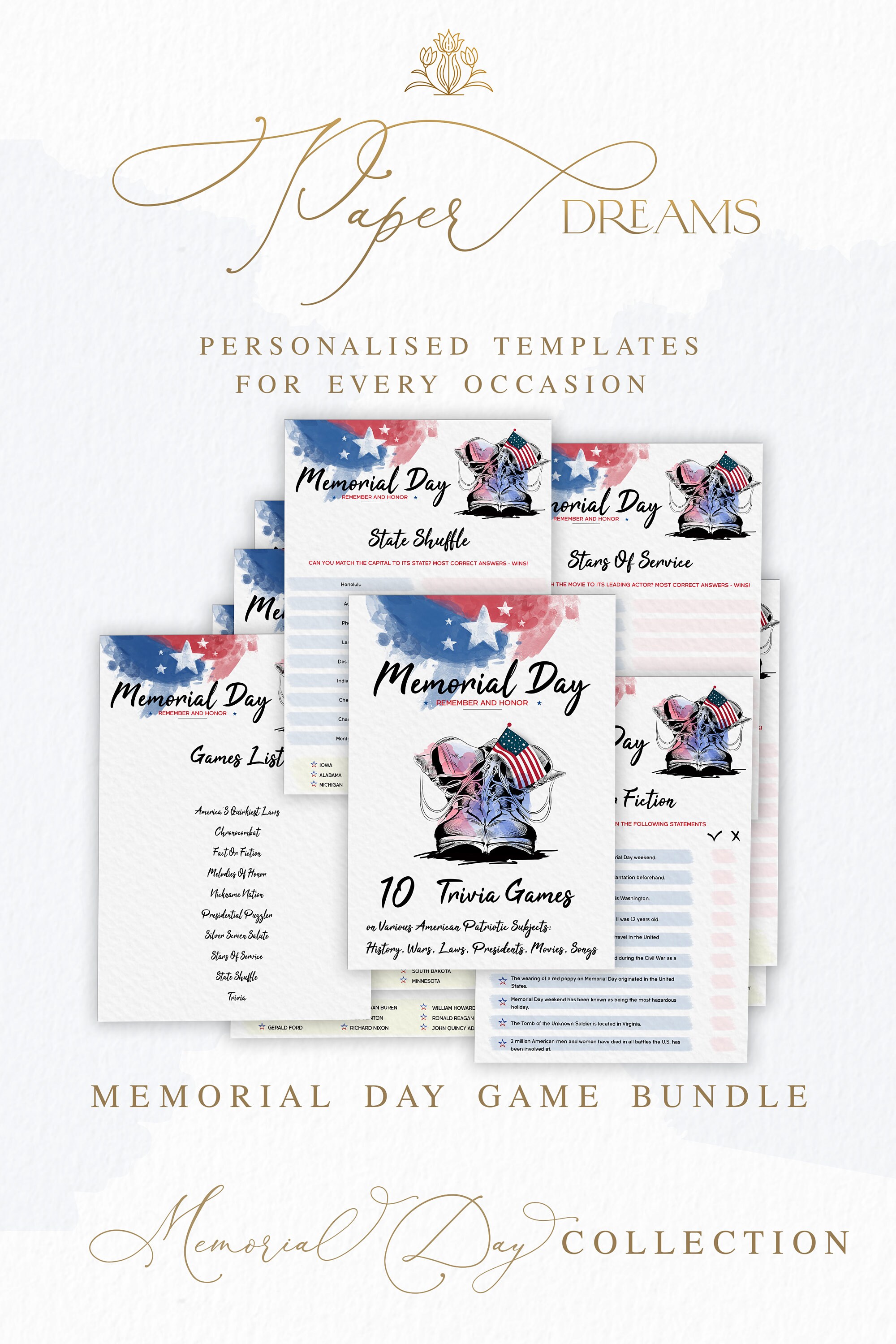 Memorial Day Trivia Game for Adults,memorial Day Trivia Questions ...