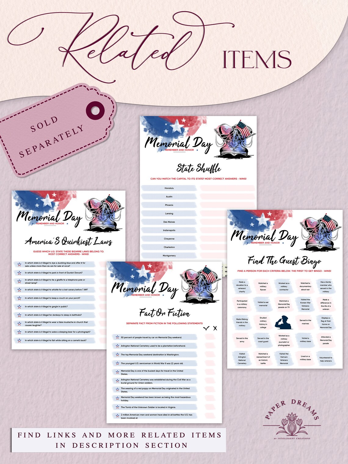 US Memorial Day Trivia Questions,memorial Day Trivia Game for Adults ...