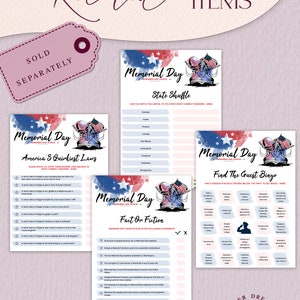 US Memorial Day Trivia Questions,memorial Day Trivia Game for Adults ...