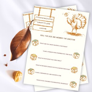Funny Thanksgiving Dice Game Printable, Friendsgiving Games ...