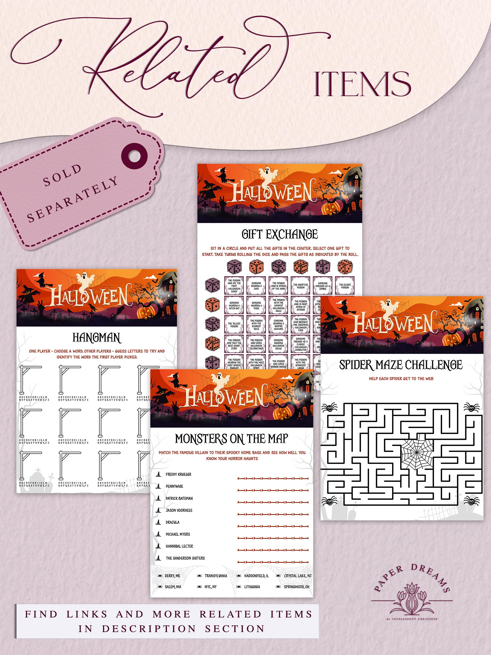 Halloween Trivia Bundle, Digital Download Trivia Questions With Trivia ...