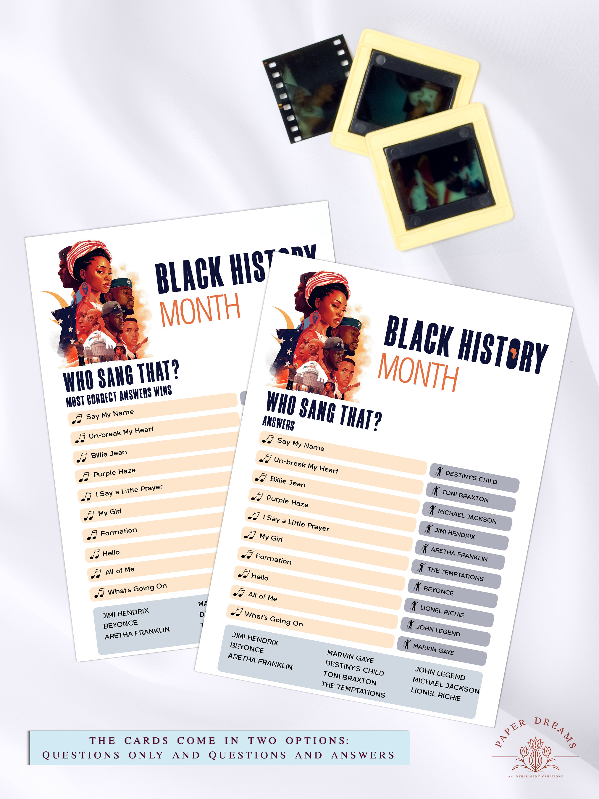 Black History Month Printable Games, I Am Black History Games for Kids ...