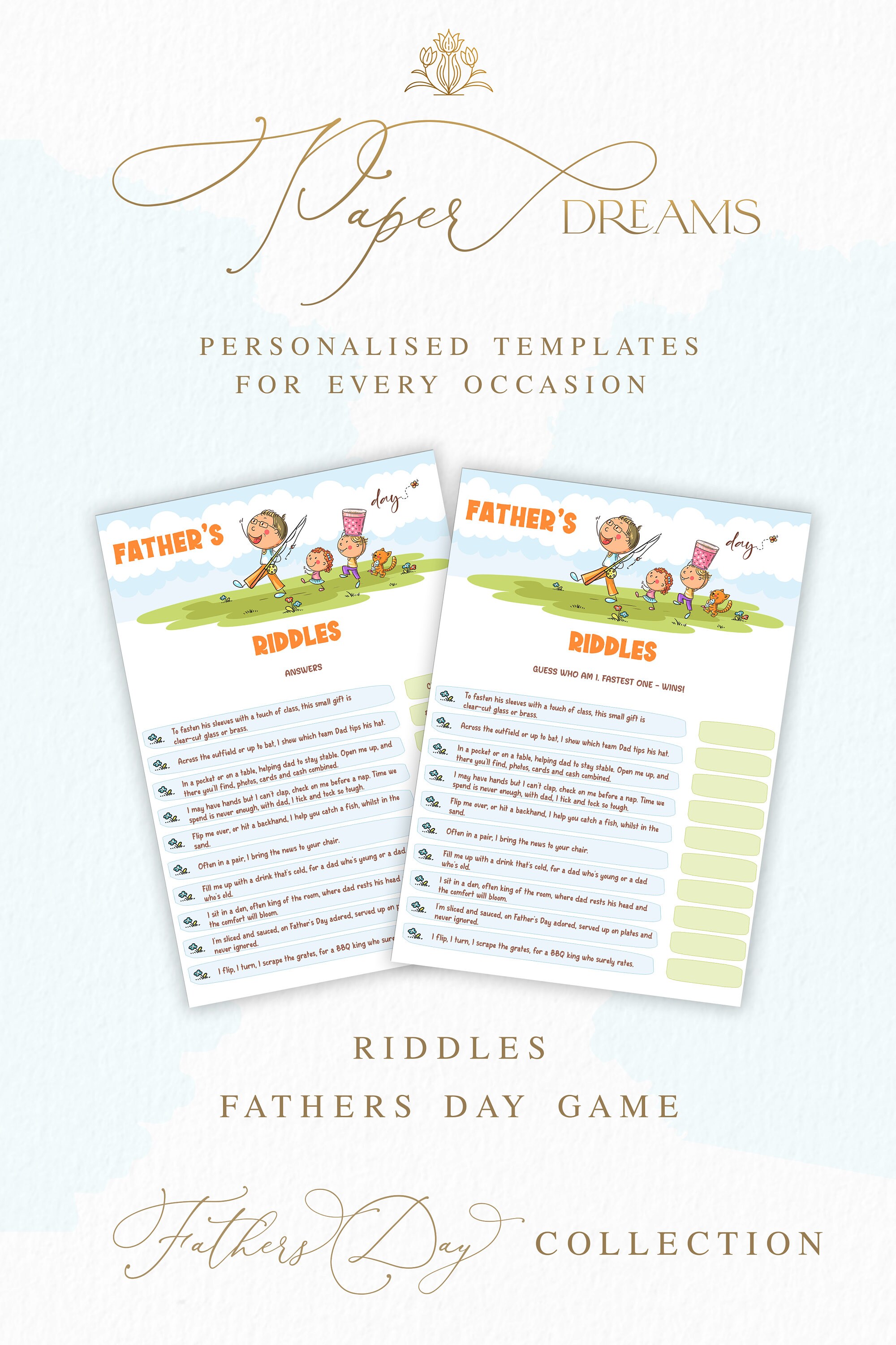 Fathers Day Trivia Questions, Step Dad Trivia Game for Adults and Kids ...
