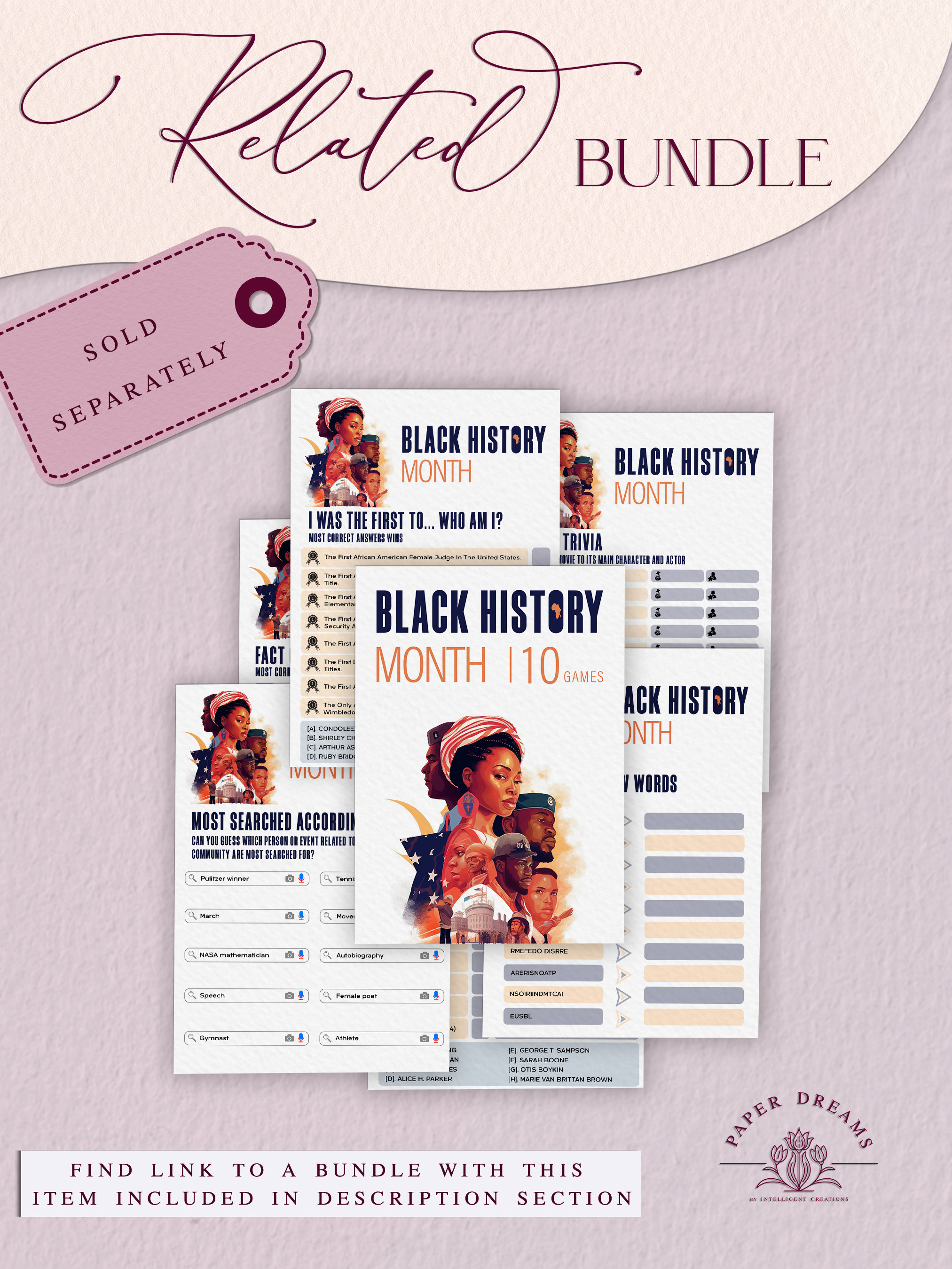 Black History Music Trivia Game, Black History Month Printable Games, I ...