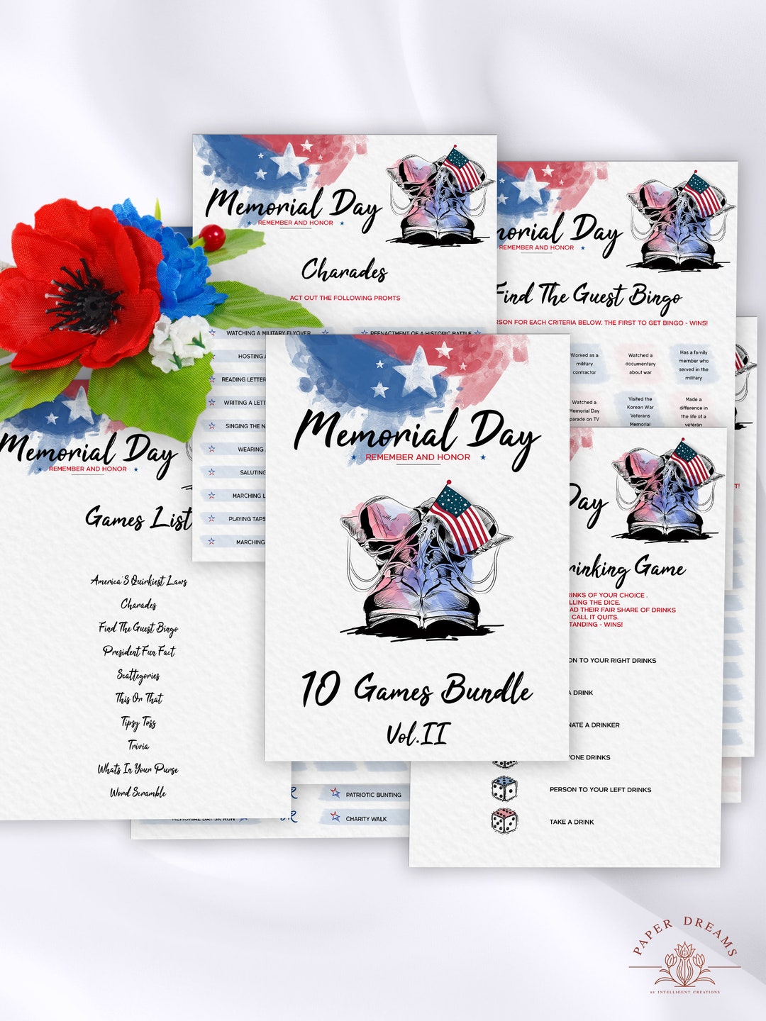 Memorial Day Family Reunion Games, Memorial Day Trivia Questions,red ...