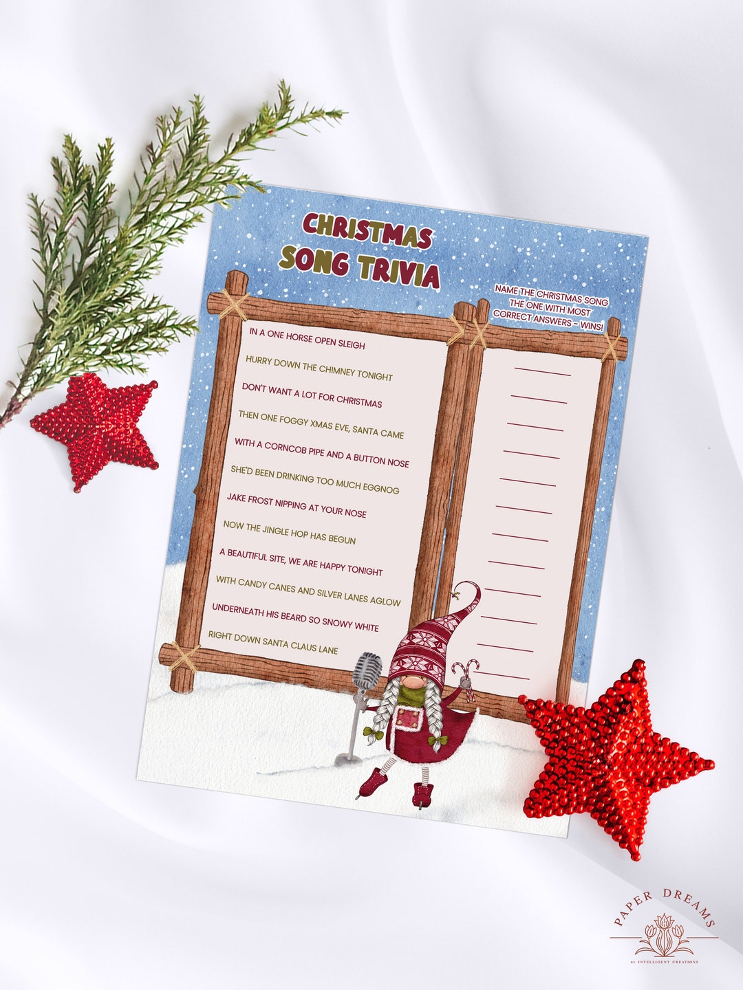 Fun Christmas Song Trivia Game With Answers,christmas Trivia Questions ...