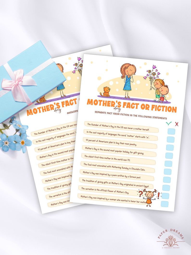 Mothers Day Brunch Trivia Game for Adults, Funny Mothers Day Trivia ...