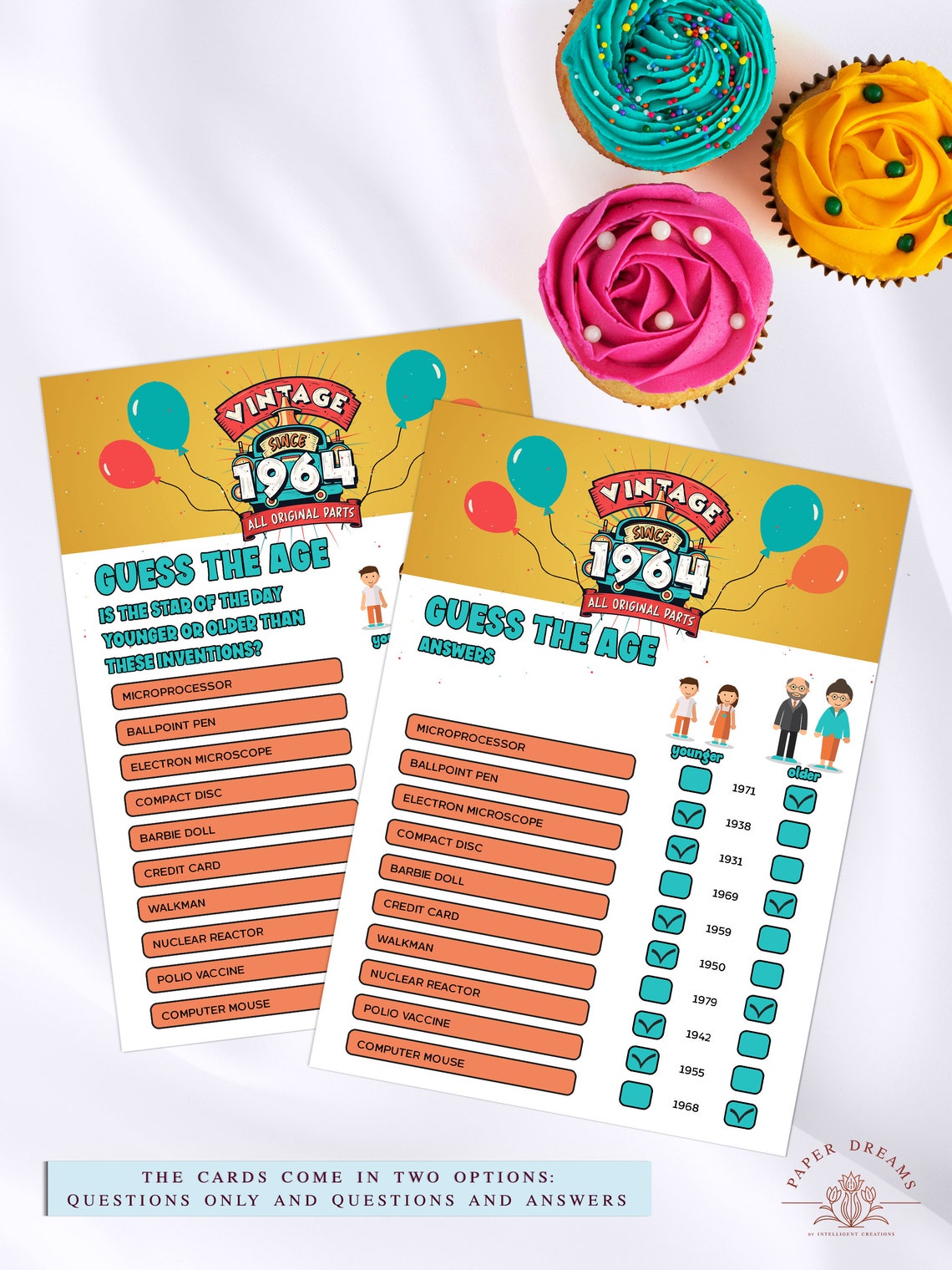 Back in 1964 60th Birthday Party Games, 60th Birthday Games for Adults ...
