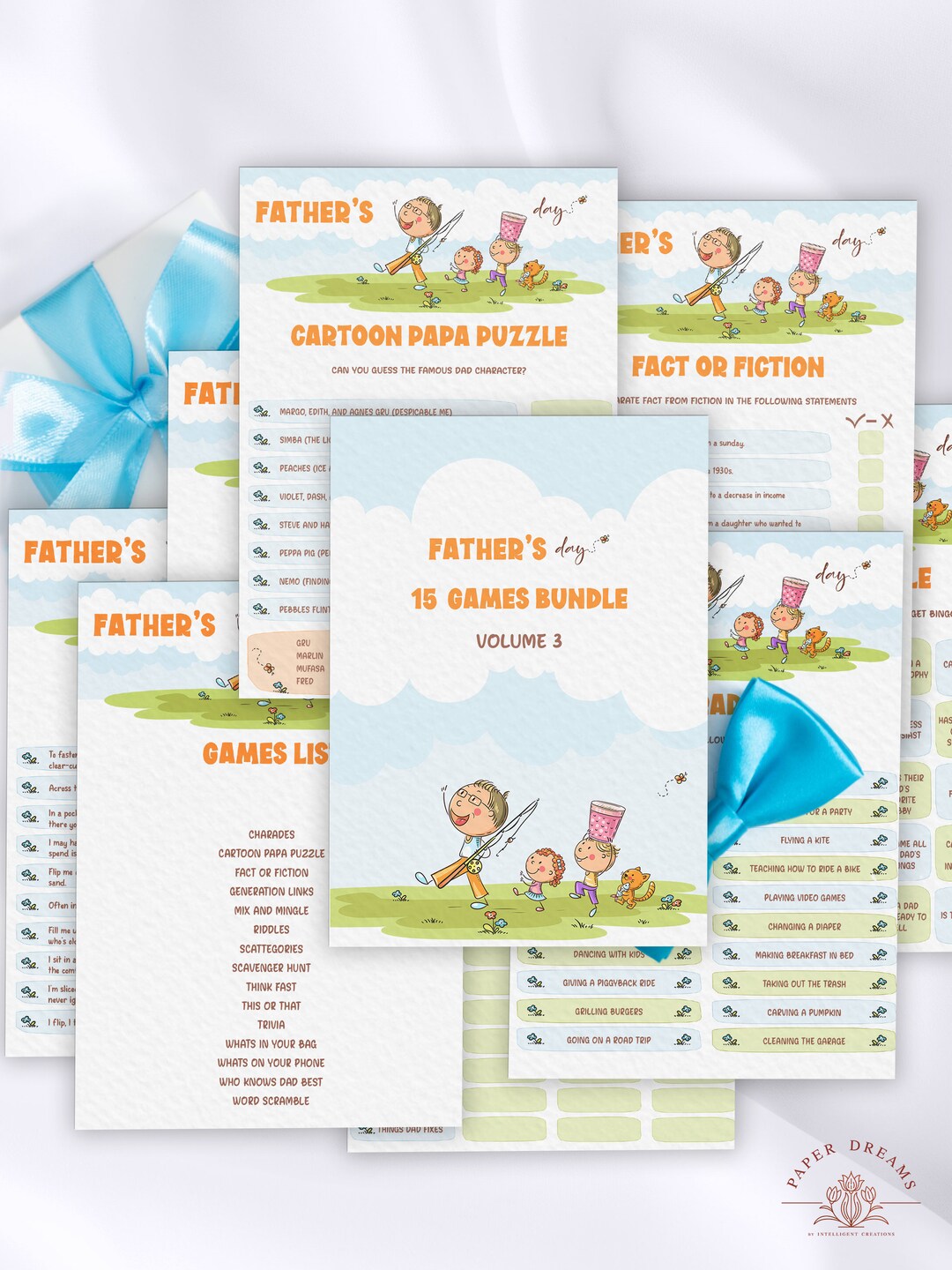 Funny Fathers Day Printable Games for Kids and Adults, Stepdad Fathers ...