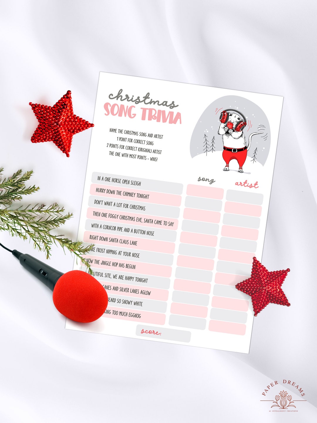 Fun Christmas Song Trivia Game With Answers,christmas Trivia Questions ...