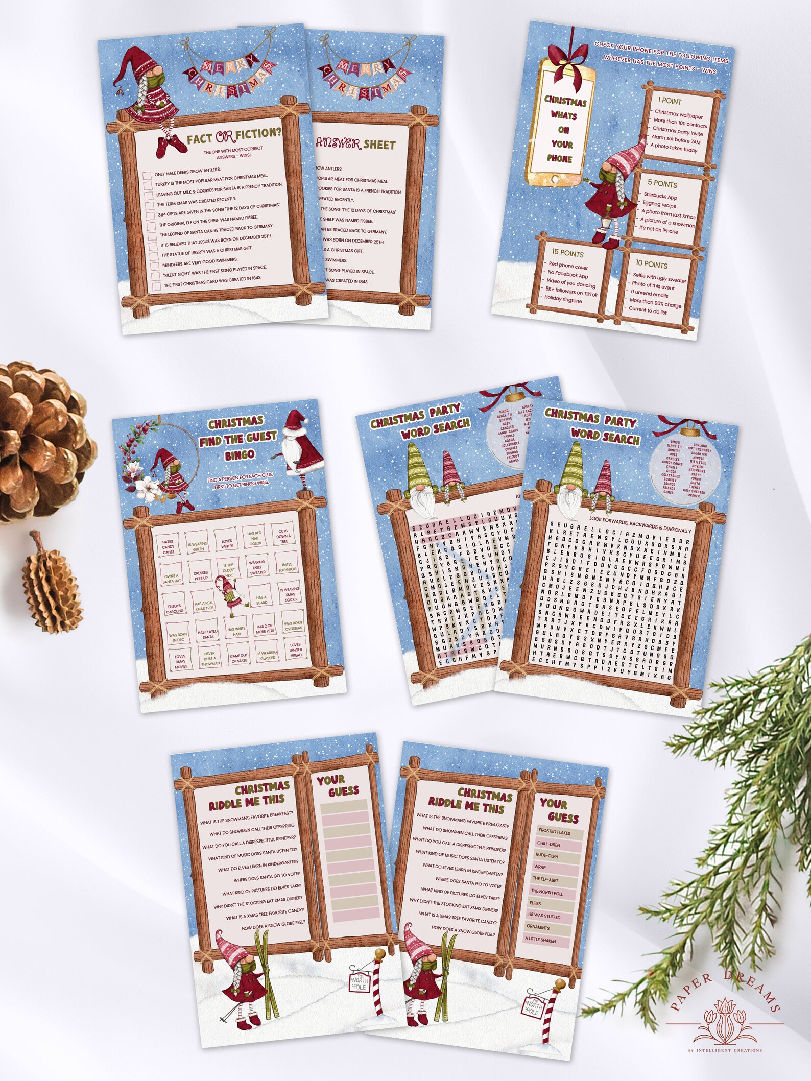 Printable Christmas Party Games - Christmas Trivia, Jingle and Mingle ...