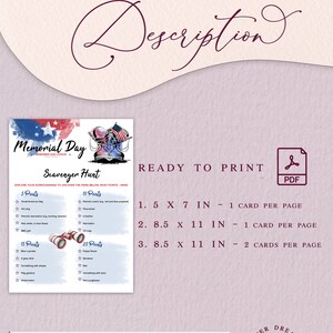 Memorial Day Home Scavenger Hunt,memorial Day Work Place Scavenger Hunt ...