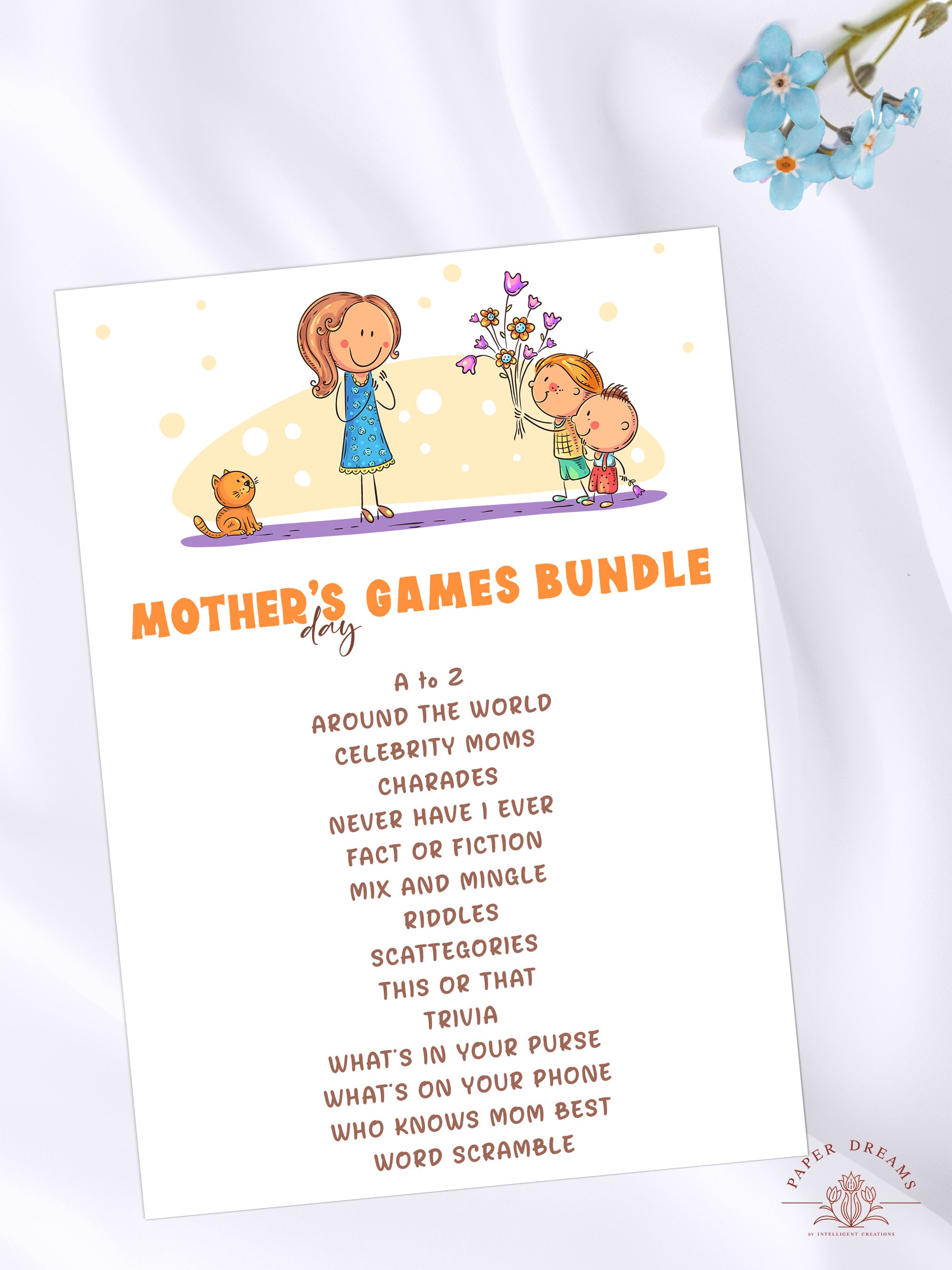 Funny Mothers Day Games Printable Bundle Vol3, Mothers Day Brunch, Dia ...