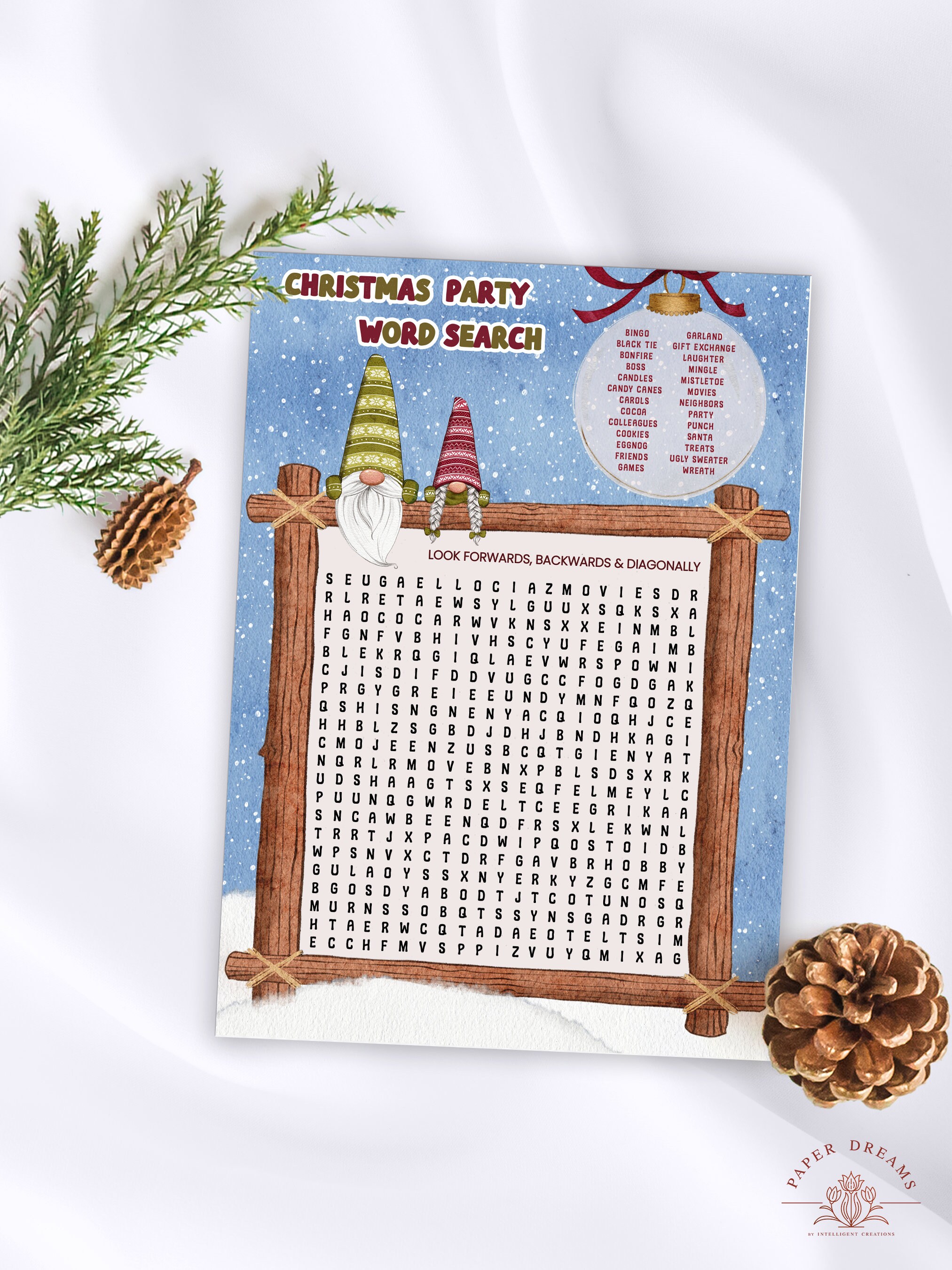 Christmas Word Search Printable, Christmas Word Games, Christmas Party ...
