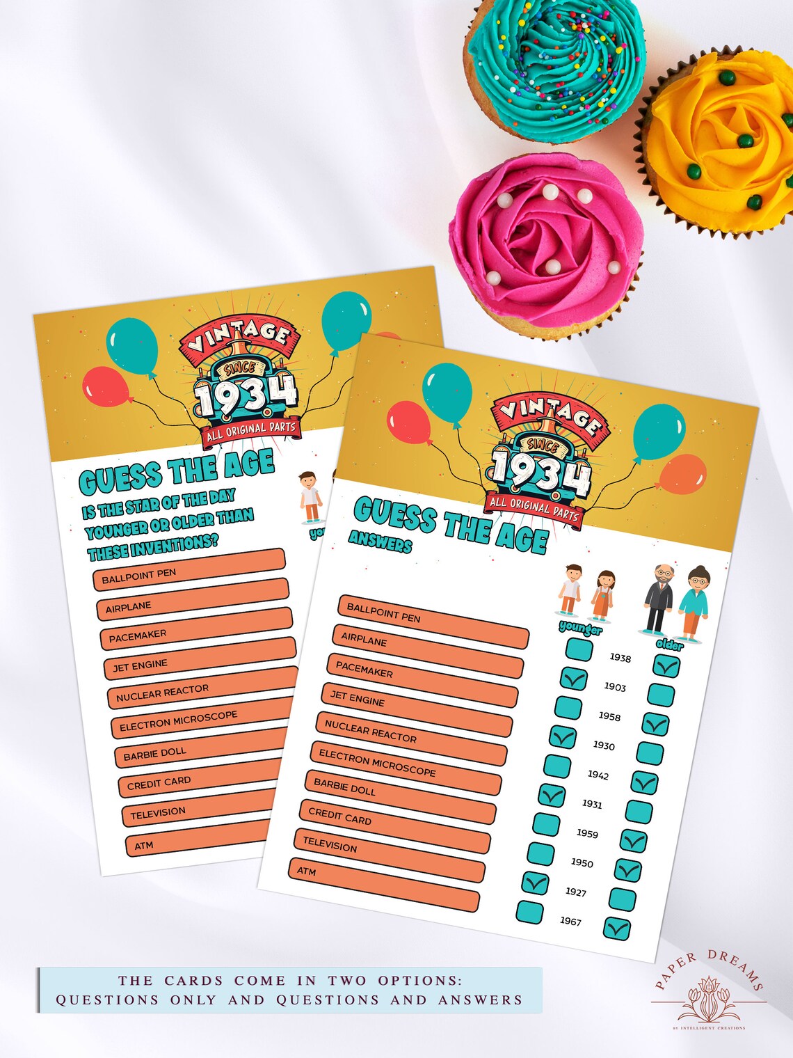 90 and Fabulous, Instant Download 90th Birthday Party Games, 90th ...