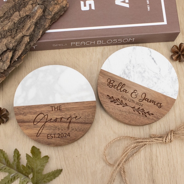 Personalized wedding coasters gifts - Etsy.de