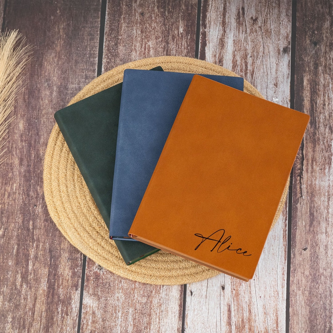 Personalized Leather Notebook, Engraved Leather Sketchbook, Prayer ...