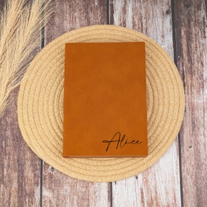 Personalized Leather Notebook, Engraved Leather Sketchbook, Prayer ...