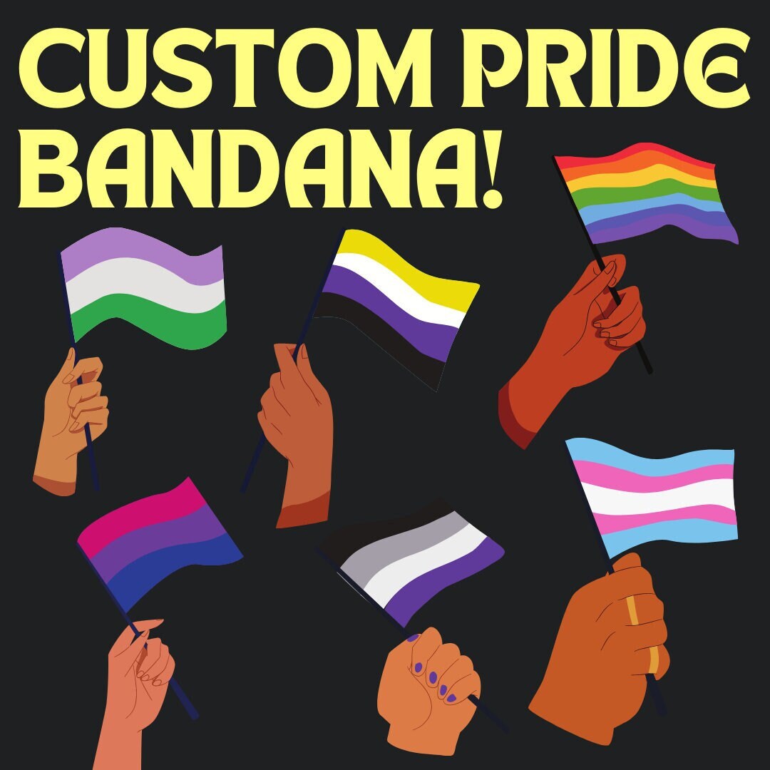 CUSTOM PRIDE Flag Bandana - Etsy