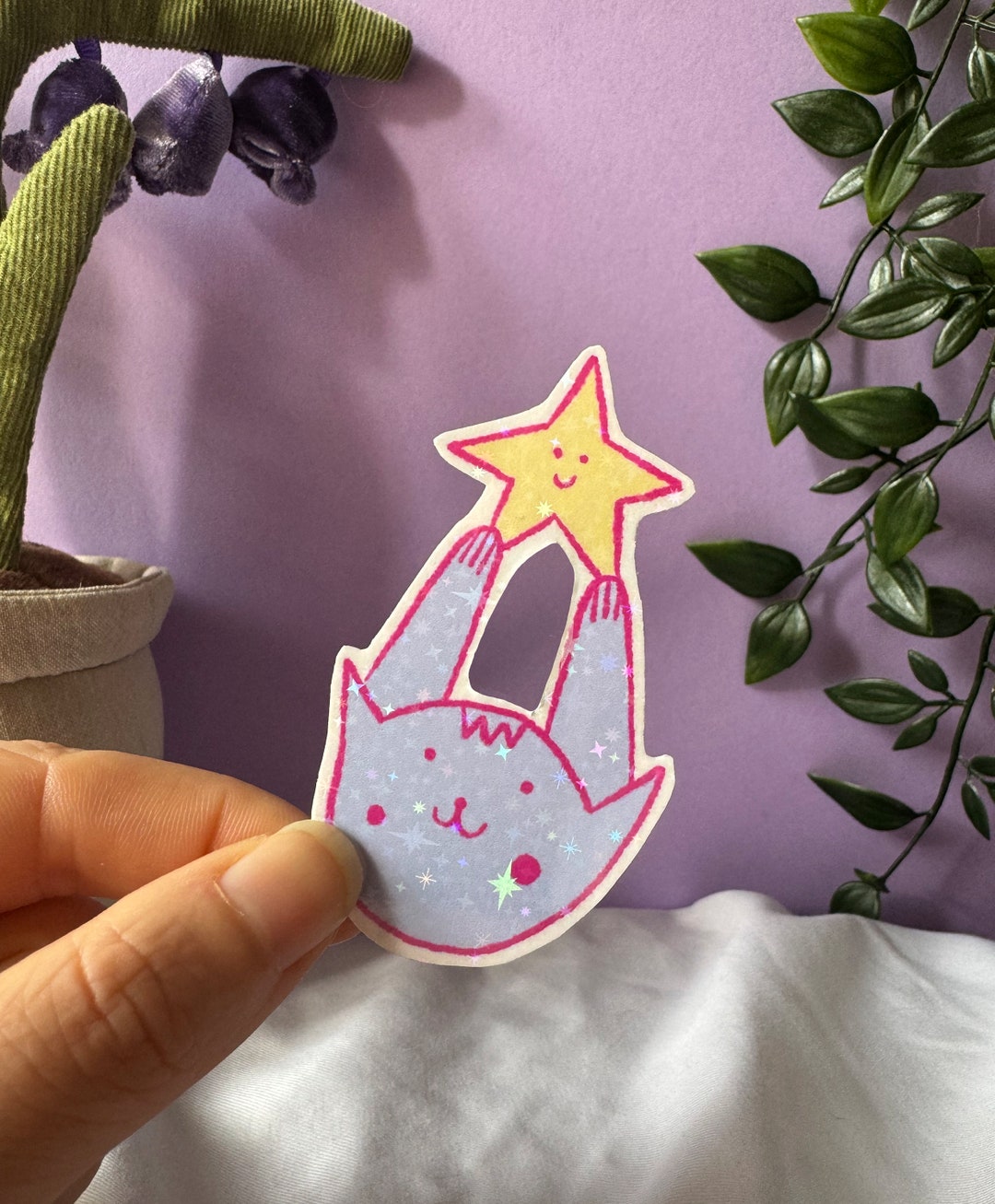 CUTE SHINY STICKERS - Etsy