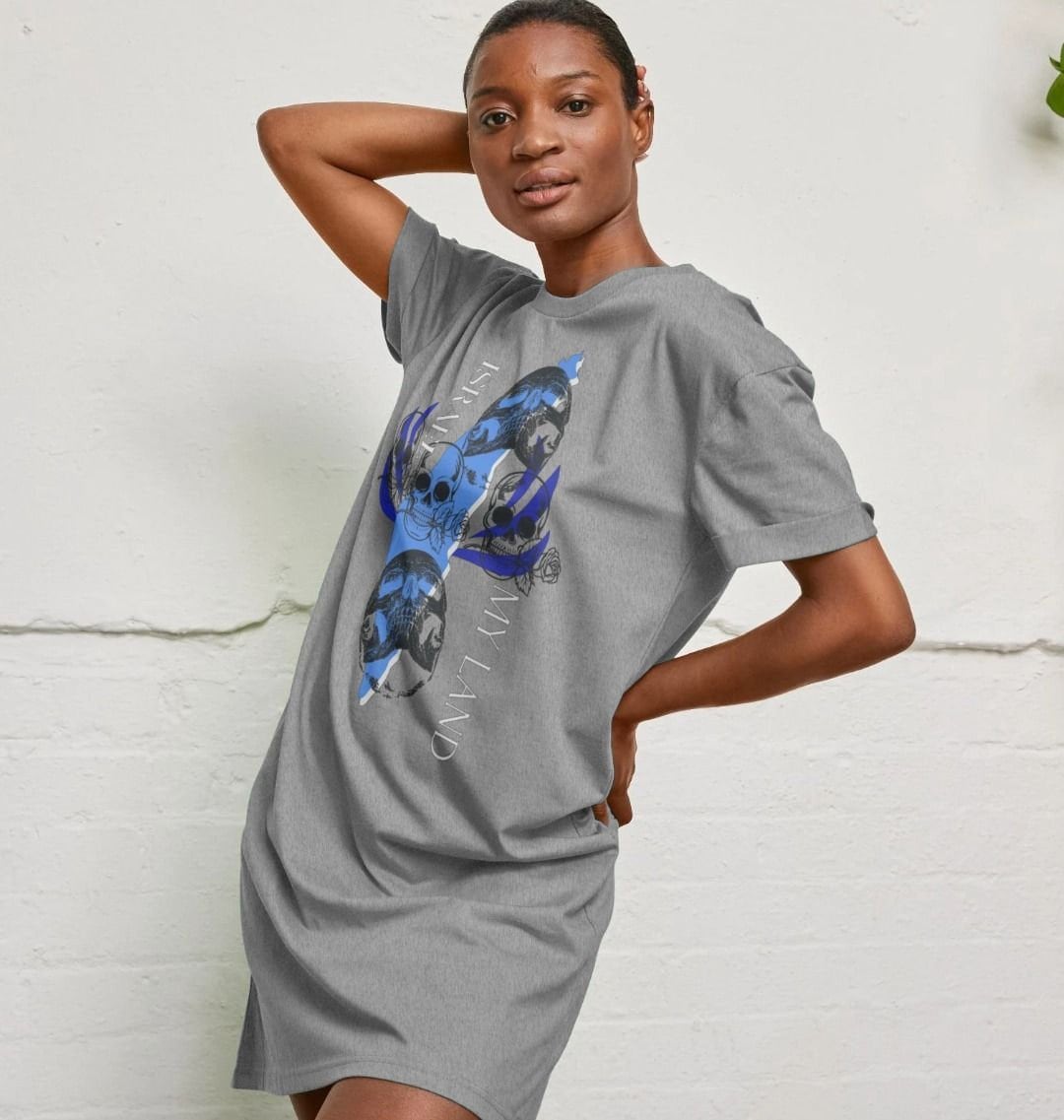 Sacred Soil Bold Graffiti Streetwear Israel Jewish T Shirt Dress for ...