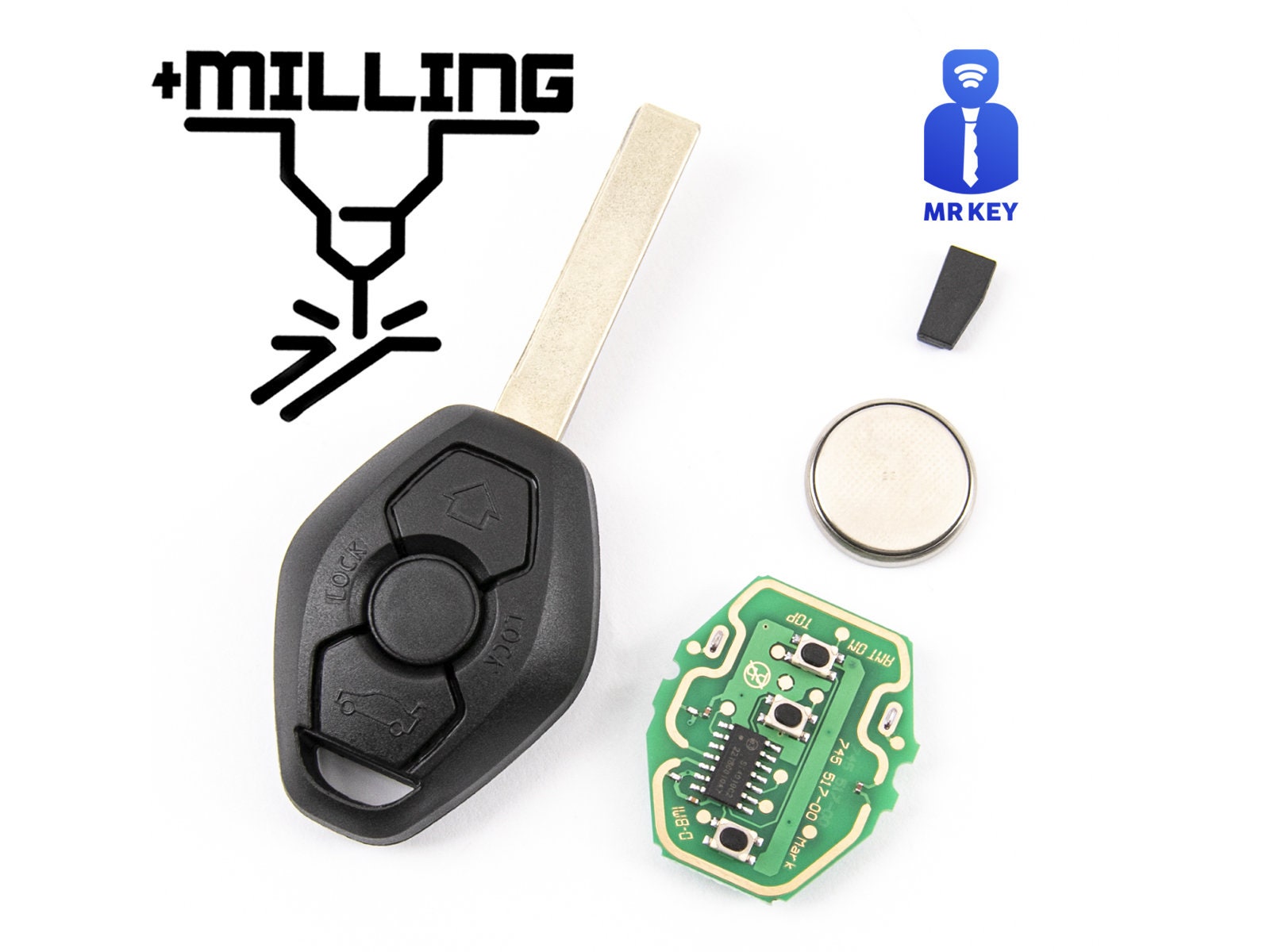 BMW Car Key 433mhz With 3 Buttons and Electronics - Etsy