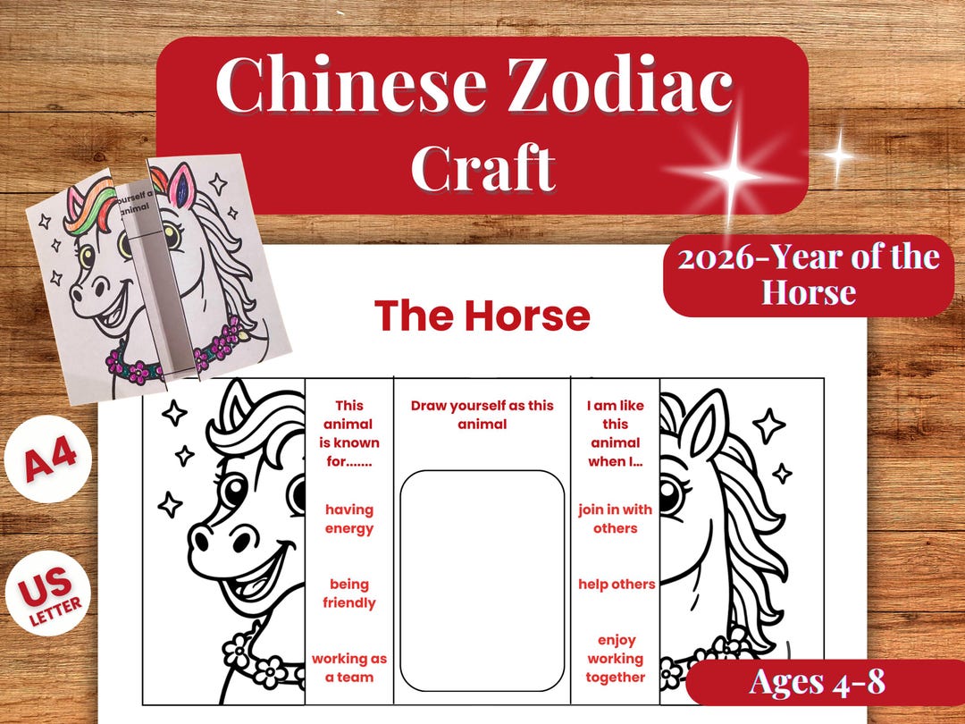 Chinese Zodiac Craft for Kids | Lunar New Year Activity Printable ...