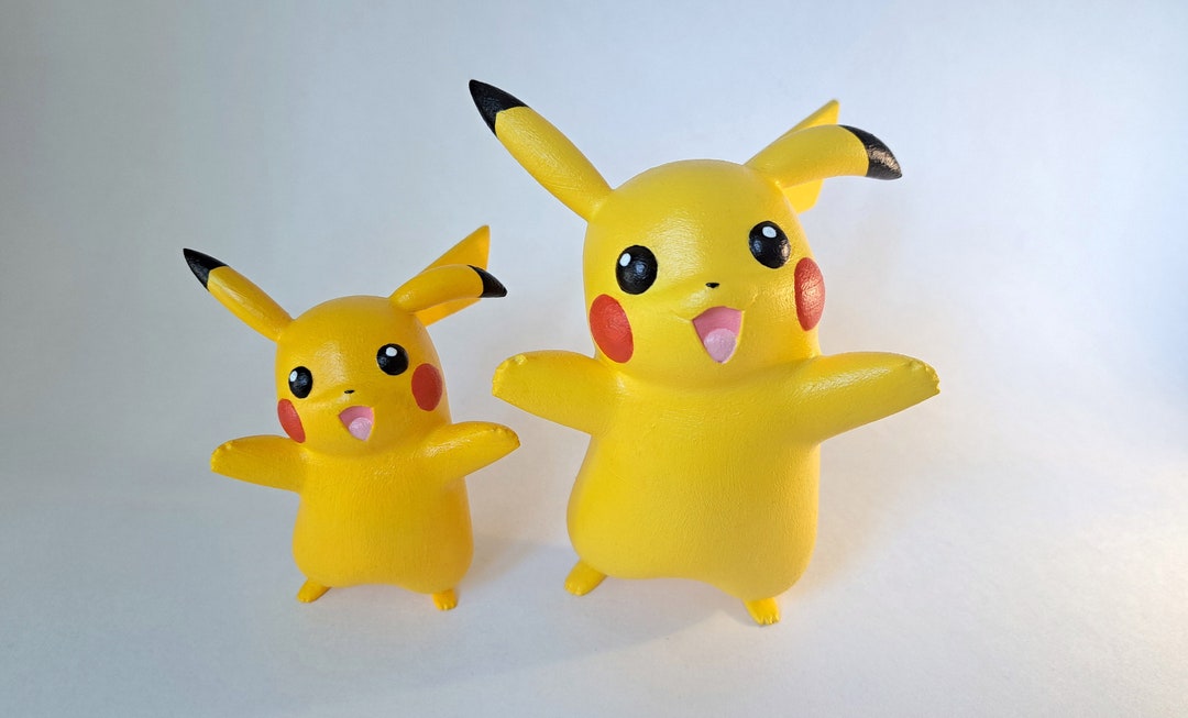 3D Printed Pikachu Figure - Etsy