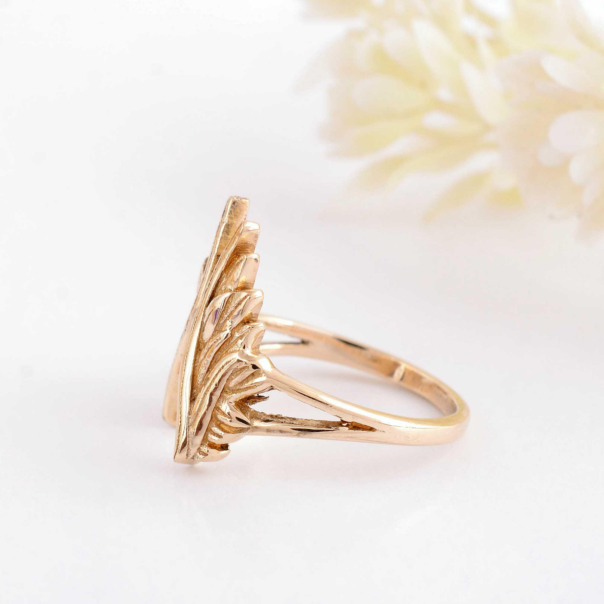 Adjustable Angel Wing Ring, 925 Sterling Silver Wing Ring, Guardian ...