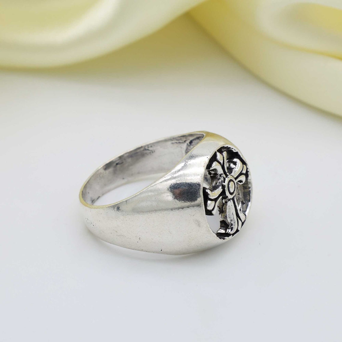 Christian Cross Ring, Christian Symbol Ring, Religious Gif, Jesus Cross ...