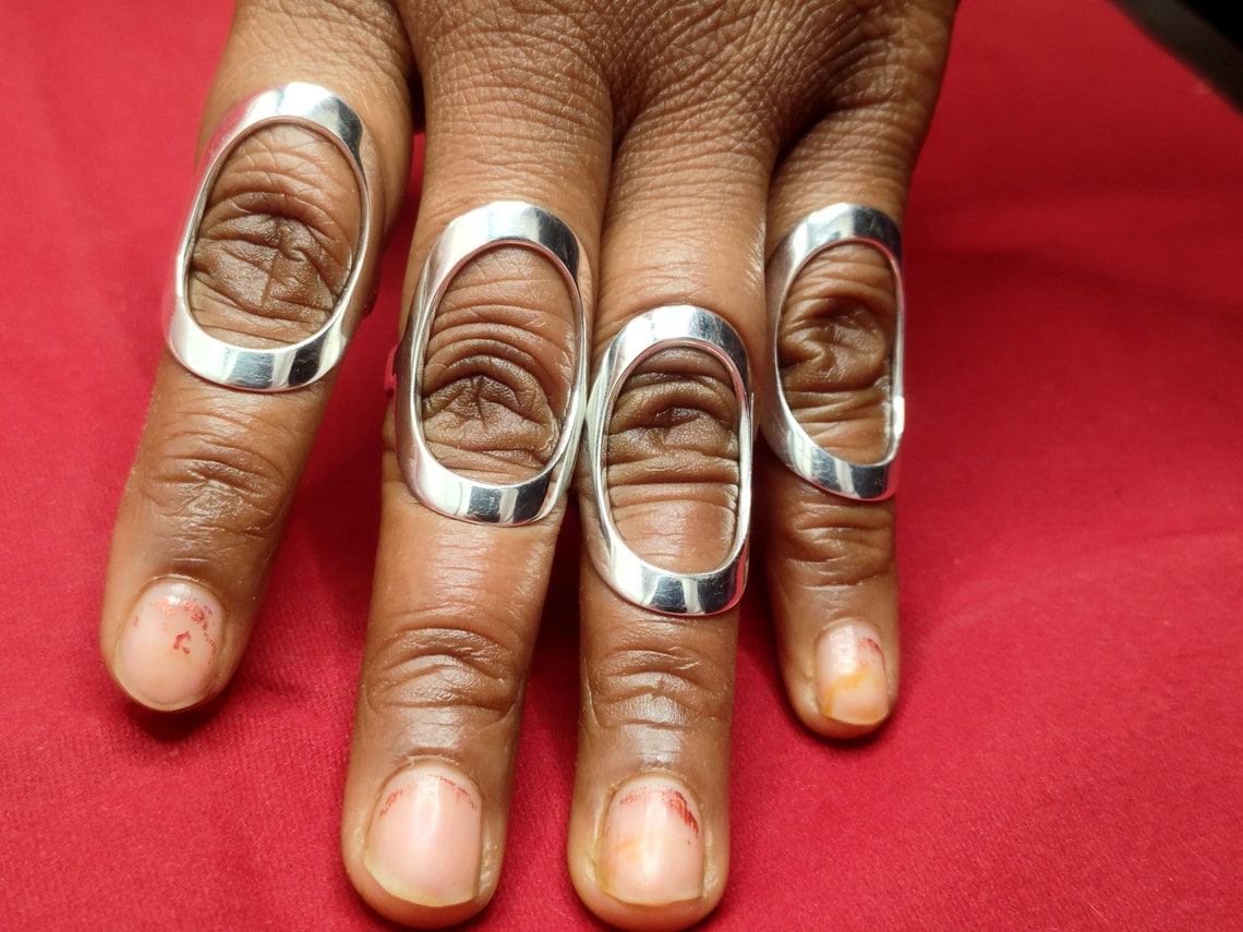 Set of Arthritis Ring,thumb MCP Adjustable Sterling Silver Splint Ring ...